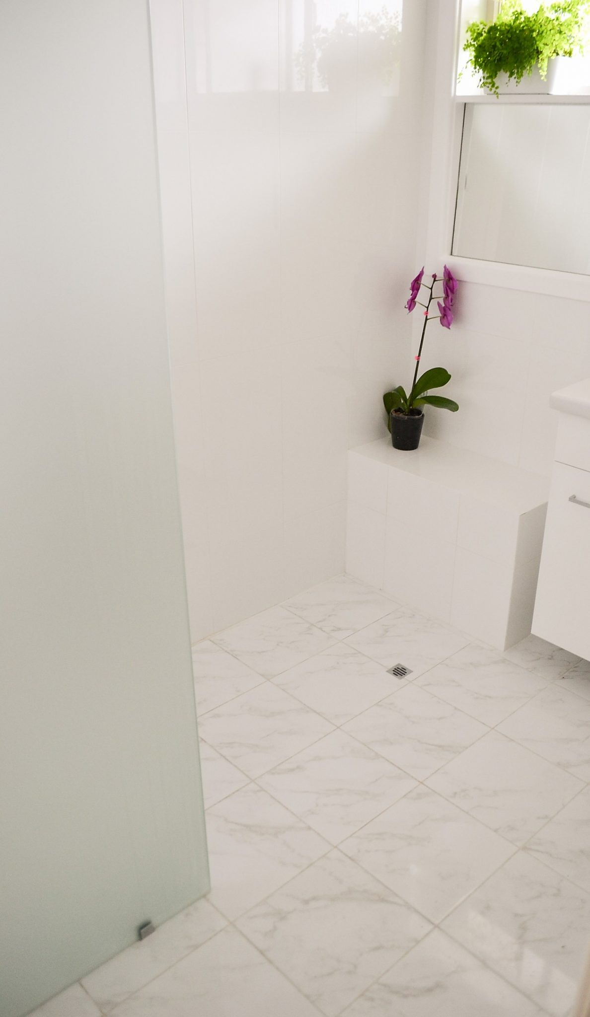 Frosted V Transparent (Shower Screens) - On The Ball Bathrooms