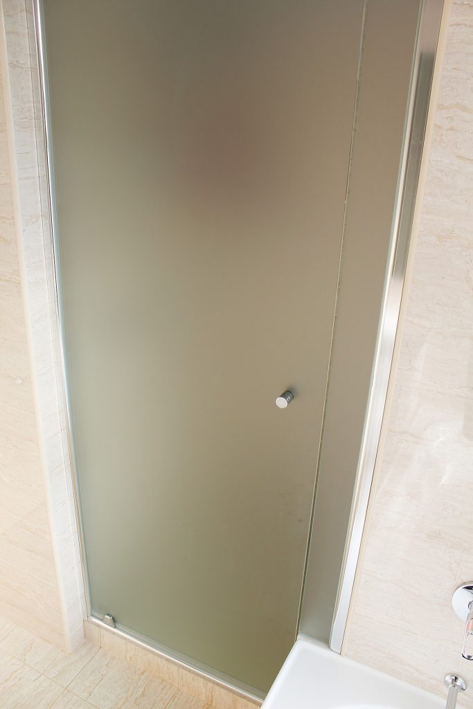 Frosted V Transparent (Shower Screens) - On The Ball Bathrooms