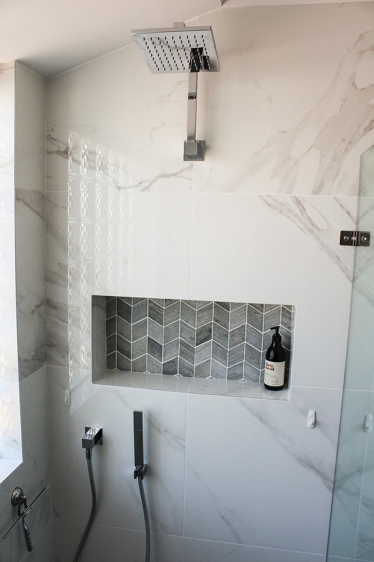 Sliding Shower Rail v Fixed Shower Head - On The Ball Bathrooms