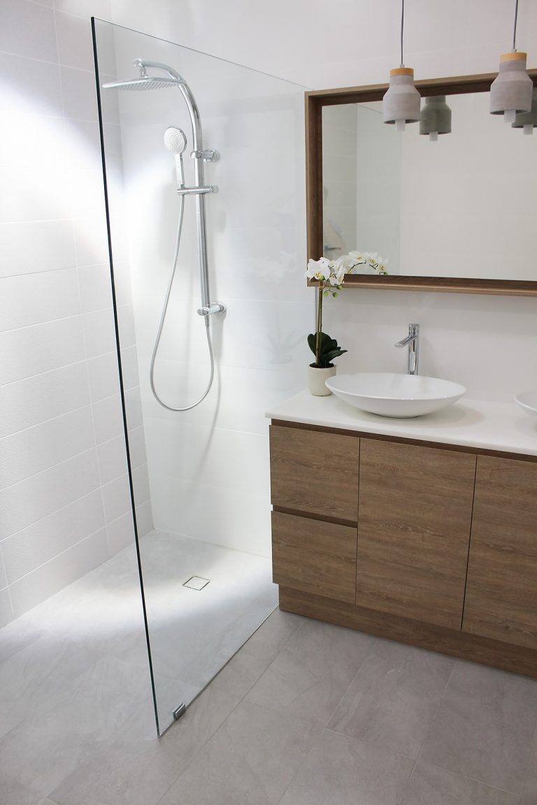 Before and After - Walk In Shower - On The Ball Bathrooms